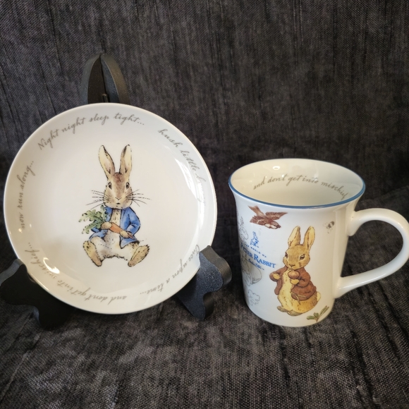 Dining | Beatrix Potter Peter Rabbit And Benjamin Bunny Cup And Plate ...
